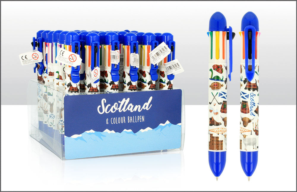 Scotland Icons 8 Colour Pen – Tartan Weaving Mill