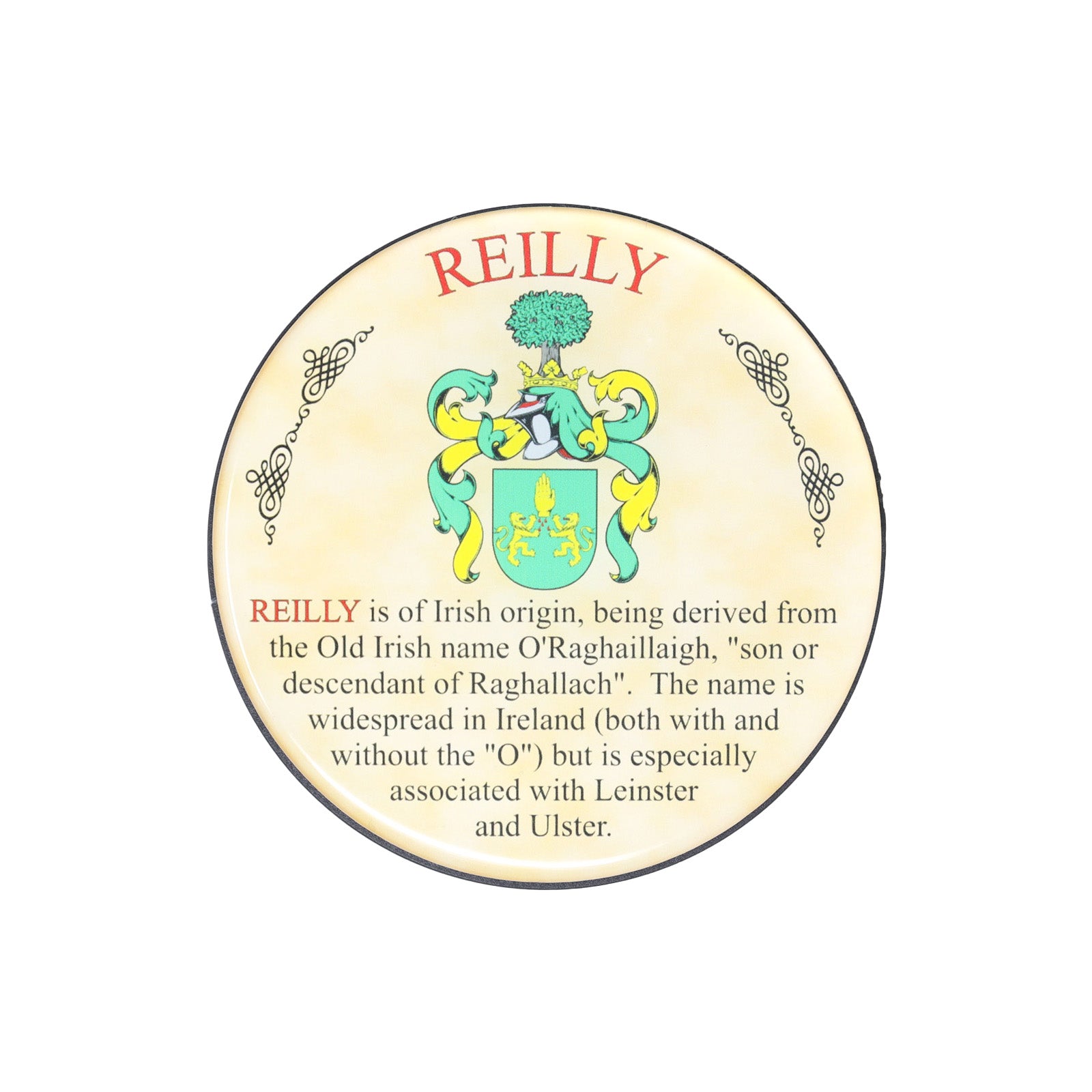 Heraldic Coaster Reilly – Tartan Weaving Mill