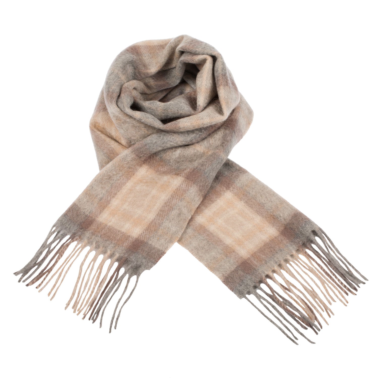 Edinburgh Cashmere Scarf Mackellar Natural